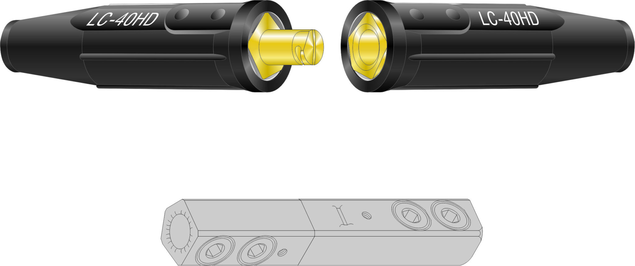 HD CABLE CONNECTOR SET - BLACK - Lenco Welding Accessories Ltd.
