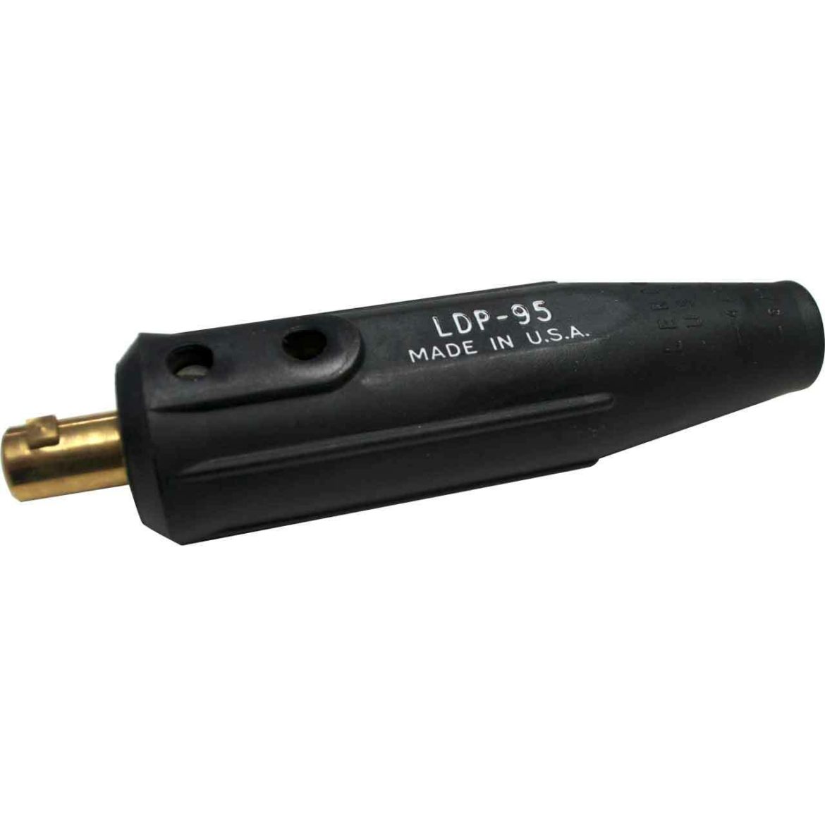 LDP-95M DINSE PLUG 95MM BLACK - Lenco Welding Accessories Ltd.