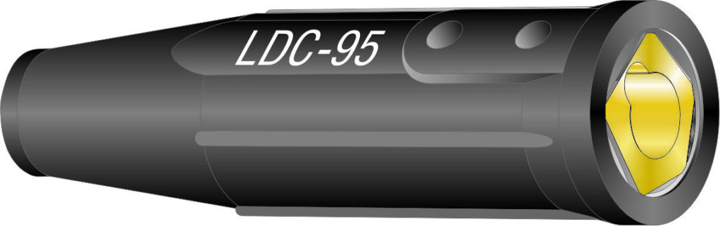 LDC-95 BLACK FEMALE DINSE CONNECTOR - Lenco Welding Accessories Ltd.