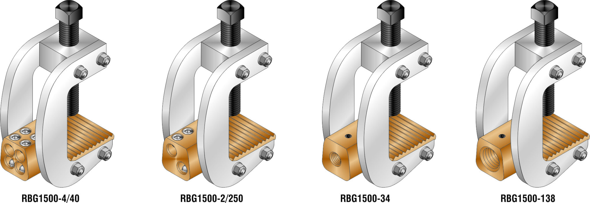 RBG1500-2/250 1500 amp Ground Clamp - Totally Rebuildable - Lenco ...